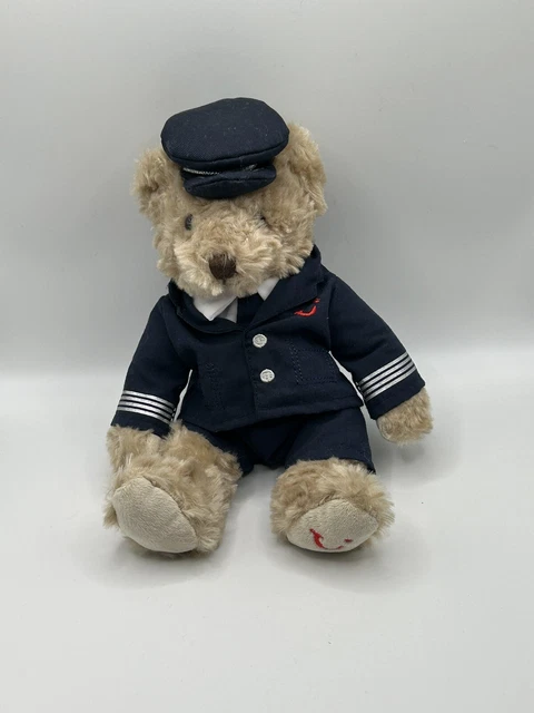TUI AIRWAYS PILOT Bear Airline Cuddly 8" Plush Soft Toy Souvenir Kids ...