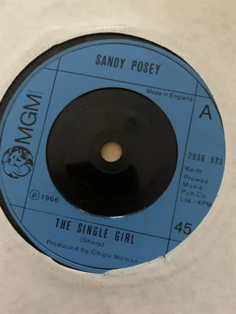 Sandy Posey The Single Girl Mgm 1966 Superb Excellent Mid 70s Re
