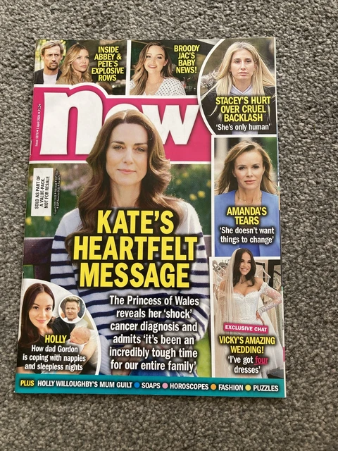 NEW MAGAZINE (UK) - 1st April 2024 - Kate Middleton Cancer Diagnosis £2 ...