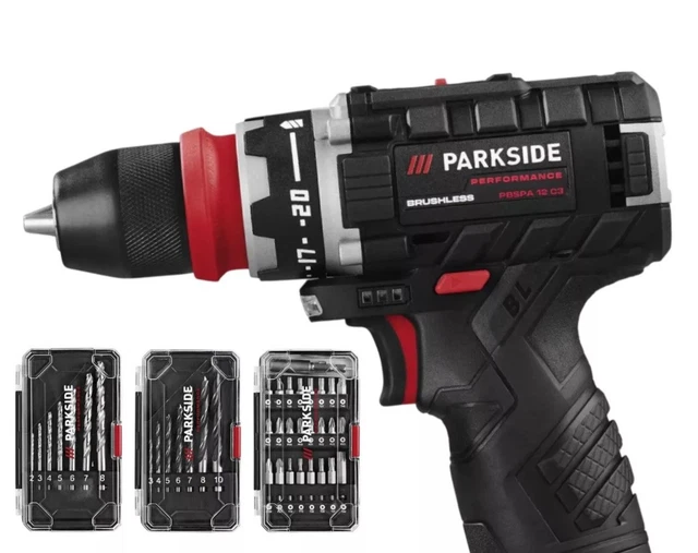 PARKSIDE TRAPANO Avvitatore Brushless 12v Performance No Batterie EUR ...