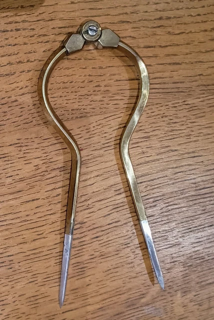 BRASS AND STAINLESS Steel Nautical Chart Divider 18.5cms - Navigation ...