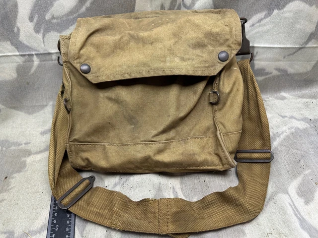 ORIGINAL WW2 BRITISH Army GSR Gas Mask Bag - Early Pattern £30.00 ...