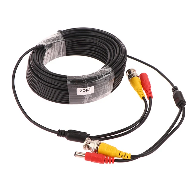 CAMERA CABLES 5M/10M/20M/30M BNC Cable Output DC Plug Cable For CCTV ...