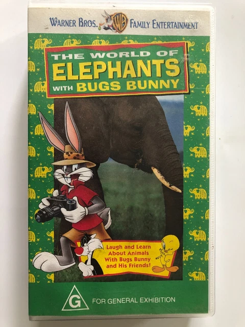 THE WORLD OF Elephants with Bugs Bunny VHS Looney Tunes Animated & Live ...