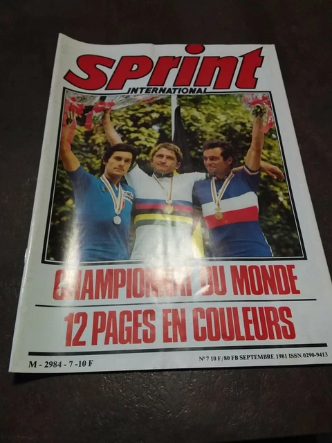 SUPERBE SPRINT INTERNATIONAL N°7 Maertens Champion Du Monde 1981 ...