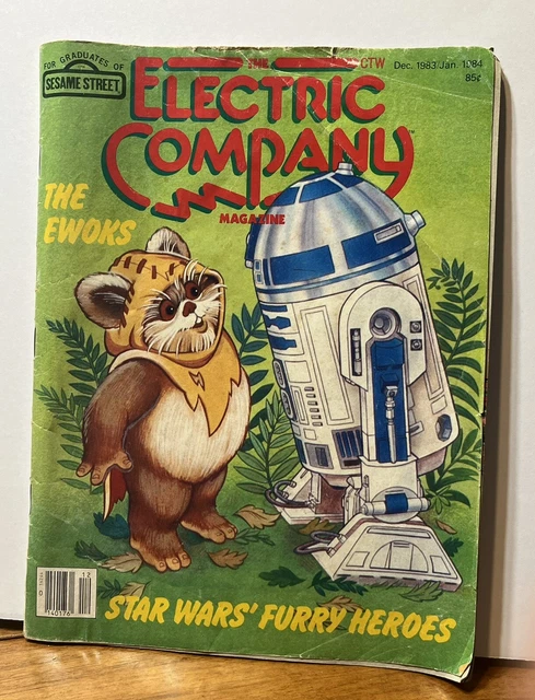 THE ELECTRIC COMPANY Magazine-THE EWOKS-Star Wars Furry Heroes '83 £12. ...