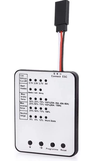 DOLLATEK RC PROGRAM Card Electronic Speed Controller Programmer for RC ...