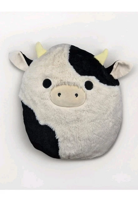 SQUISHMALLOWS CONNOR THE Cow Fuzz A Mallows 16" Soft Toy Plush Furry ...