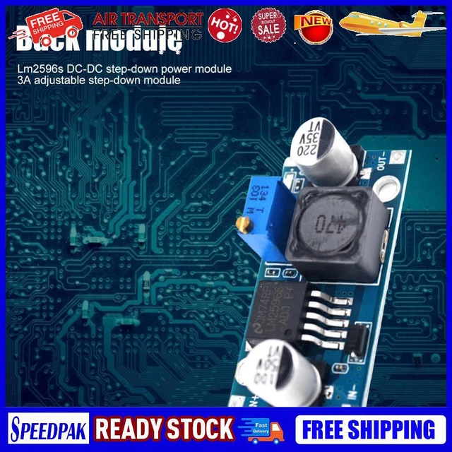 LM2596 STEP DOWN Buck Converter 24V 12V 5V 3V Adjustable Buck Module ...