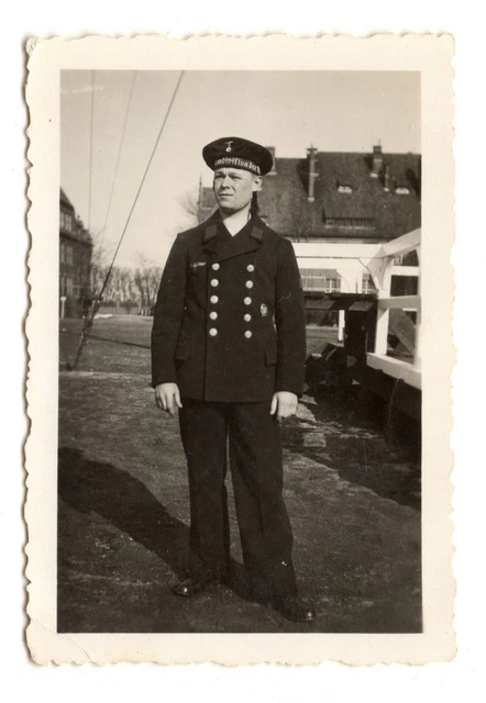 FOTO/PHOTO PORTRAIT KRIEGSMARINE Matrose Stammdivision der Ostsee ...