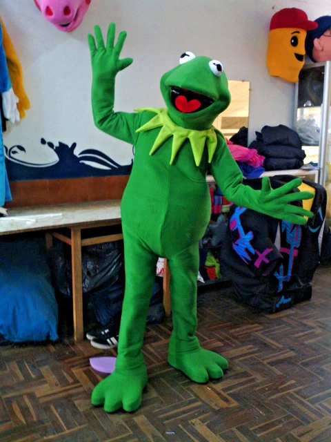 KERMIT THE FROG Mascot Costume Sesame The Muppets Show Party Character ...