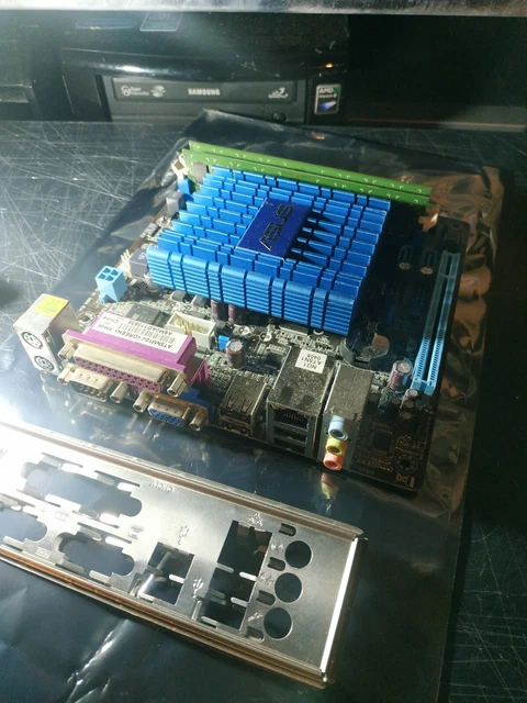 *ITX* FANLESS ASUS AT5NM10-I ITX MoBo +Intel Atom D525 1.80GHz CPU+4GB ...