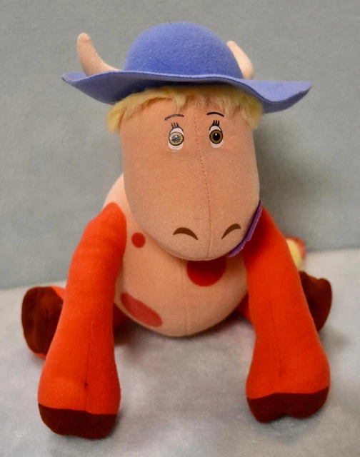 THE MAGIC ROUNDABOUT Ermintrude The Cow Soft Plush Toy 9" Vivid ...