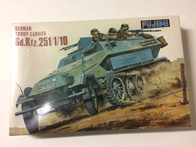 1/76 FUJIMI 76006 : Sdkfz 251/10 Hanomag Blind Semi-Track Ifv Apc ...