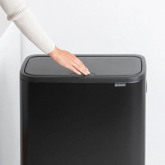 BRABANTIA - BO Touch Bin Hi 2 x 30 L Matt Black EUR 143,20 - PicClick FR