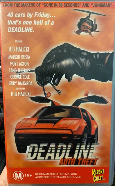 DEADLINE AUTO THEFT VHS VIDEO TAPE (80s / 1983 action thriller movie ...