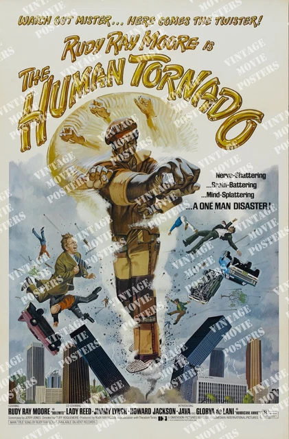 HUMAN TORNADO (1976) Blaxploitation Movie Poster EUR 57,45 - PicClick IT