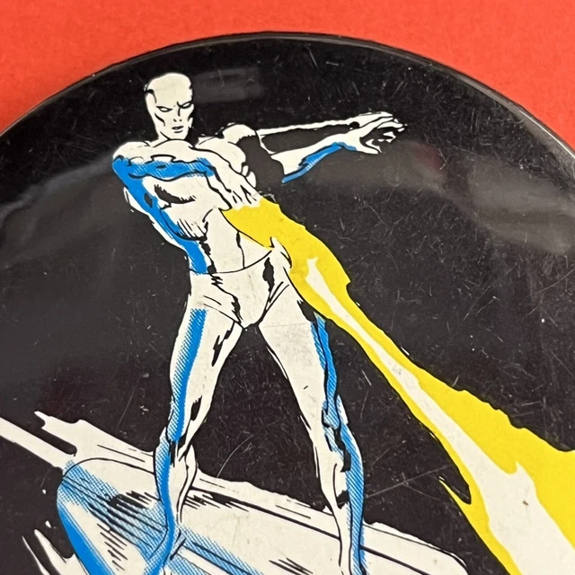 VINTAGE 1970S ORIGINAL Marvel Comics Character Silver Surfer pin badge ...
