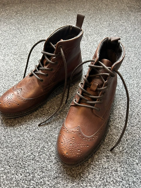 MENS LEATHER BOOTS. Skyfall James Bond Daniel Craig 007 BNWOB £19.99 ...