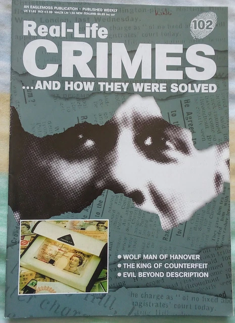 REAL LIFE CRIMES and how they were solved magazine issue 102 killer ...