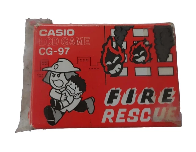 RARE VINTAGE LCD Game CG-97 'Fire Rescue' Handheld Retro Game In Original Box £95.00 - PicClick UK