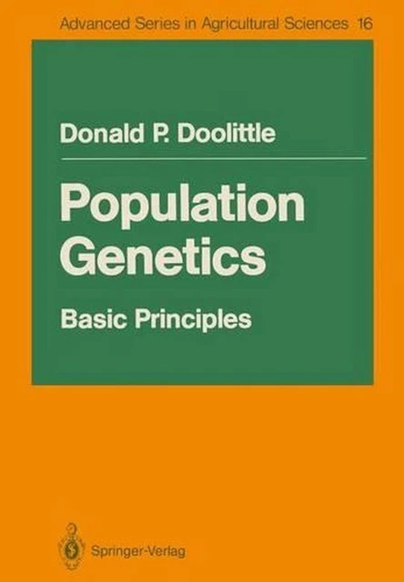 GÉNÉTIQUE DES POPULATIONS : principes de base par Donald P. Doolittle ...