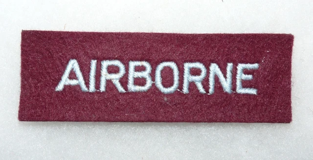 WW2 STYLE BRITISH Army Airborne Forces Embroidered Sleeve Strip Patch ...