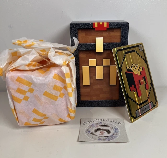 MCDONALDS 2025 X A Minecraft Movie Collectable Figure Fry Helmet Toy w ...