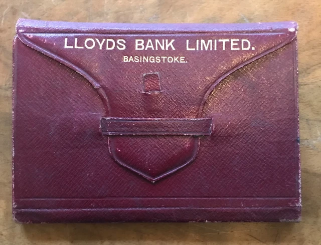 LLOYDS BANK BASINGSTOKE 1920s Account Book Completed £10.95 - PicClick UK