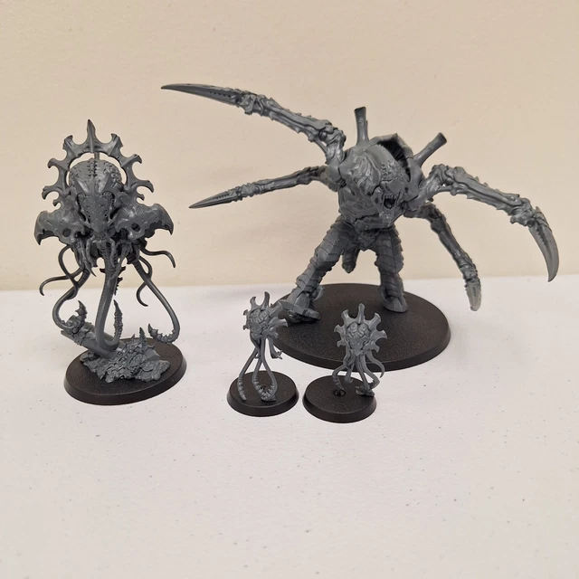 WARHAMMER 40K - Tyranids HORRORS OF THE HIVE unpainted, built 4x models ...
