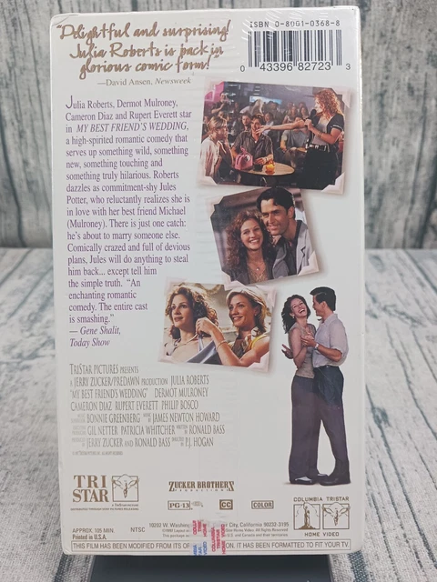 MY BEST FRIENDS Wedding (VHS, 1997) Julia Roberts - Brand New / Sealed ...