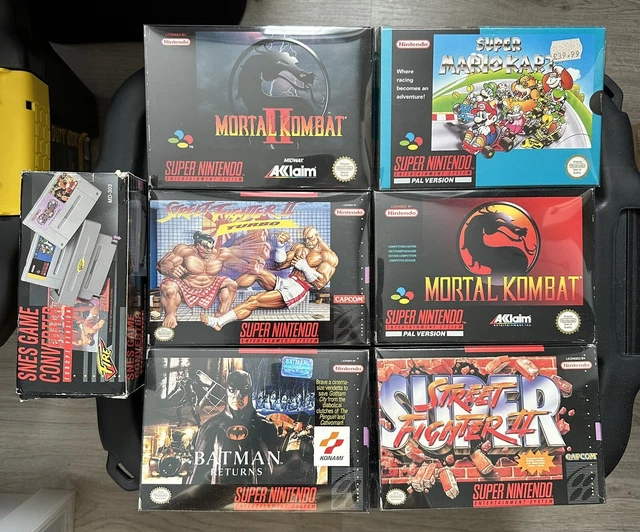 SUPER NINTENDO SNES Bundle | 6 Complete Games (PAL & NTSC) + Converter ...