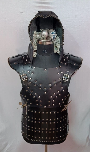 MÉDIÉVALE KNIGHT CUIR Armor Jeu de Rôle Cuir Viking Cuirasse Avec ...