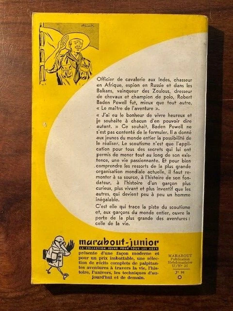 MARABOUT JUNIOR N°96/ROBERT BASTIN/BADEN-POWELL THE MASTER OF ADVENTURE ...