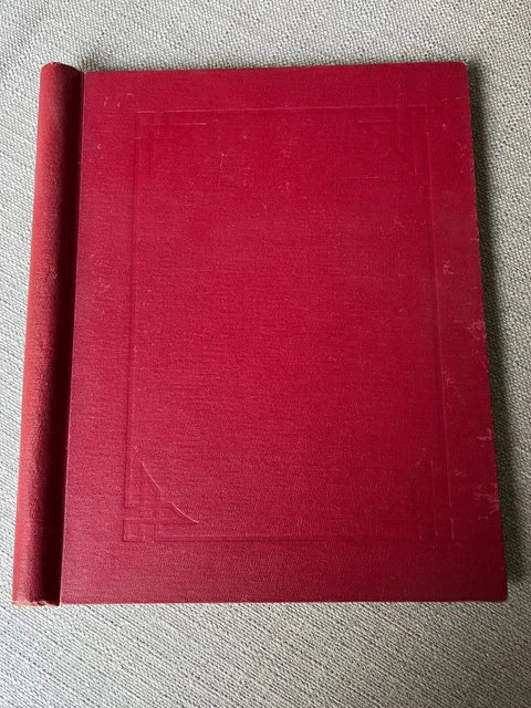 VINTAGE ~ BRAMPTONS Red Instantaneous Stamp Album/Binder & Quadrille ...