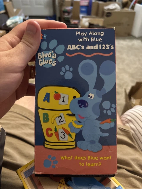 VINTAGE BLUES CLUES VHS Tape - Play Along with Blue ABC'S and 123's £4. ...