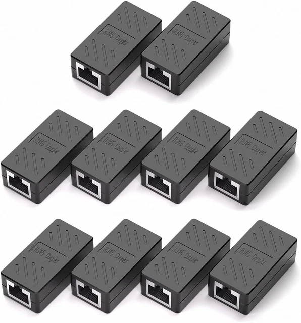 RJ45 COUPLER ETHERNET Extender Connector, In-Line Coupler Female to ...