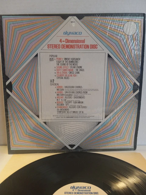 DYNACO 4-DIMENSIONAL STEREO Demonstration Disc Quadraphonic Lp 1971 Spv ...