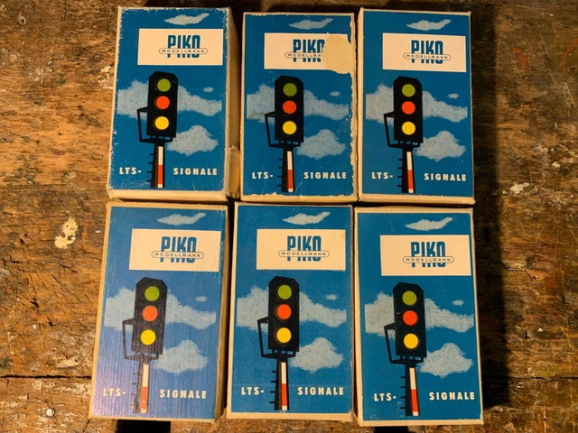 PIKO LTS SIGNALE TT SIBA Tageslichtsignal gelb-grün H0 Eisenbahn DDR ...