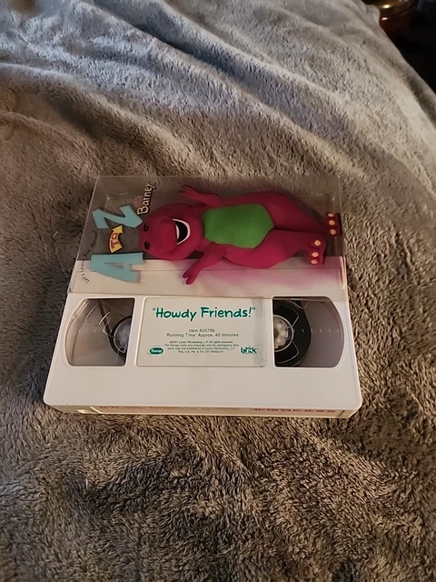 BARNEY HOWDY FRIENDS VHS Rare 2001 Lyons Barney and Friends TESTED $22. ...