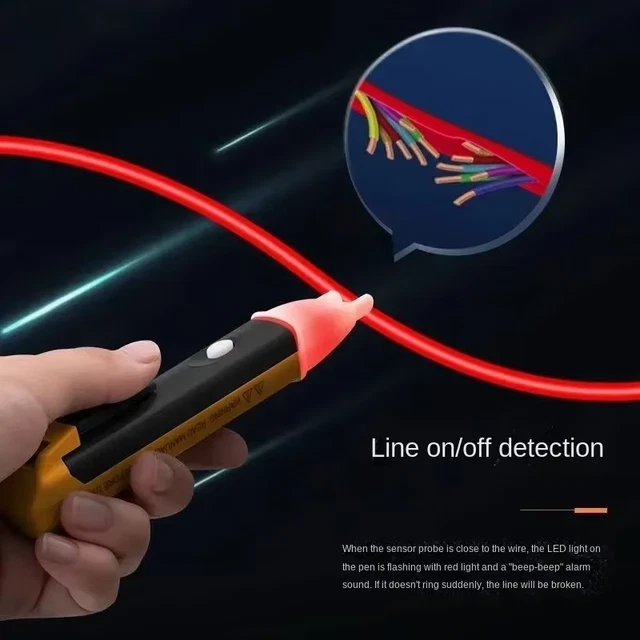 ELECTRIC INDICATOR 90-1000V Non-Contact Socket Wall AC Power Outlet ...