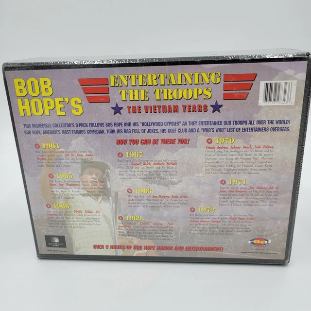 BOB HOPE ENTERTAINING the Troops The Vietnam Years 1964-1972 VHS Collection NEW £14.12 - PicClick UK