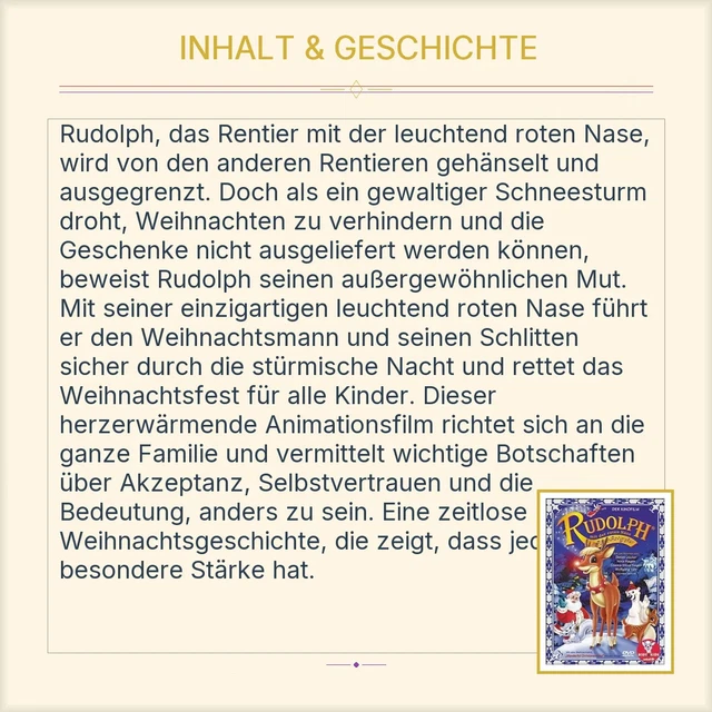 RUDOLPH MIT DER roten Nase DVD Animationsfilm Kinderfilm Detlev Jöcker ...