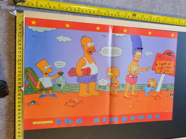 THE SIMPSONS MAGAZINE poster - NUMBER ONE - CENTRE FOLD £20.00 ...
