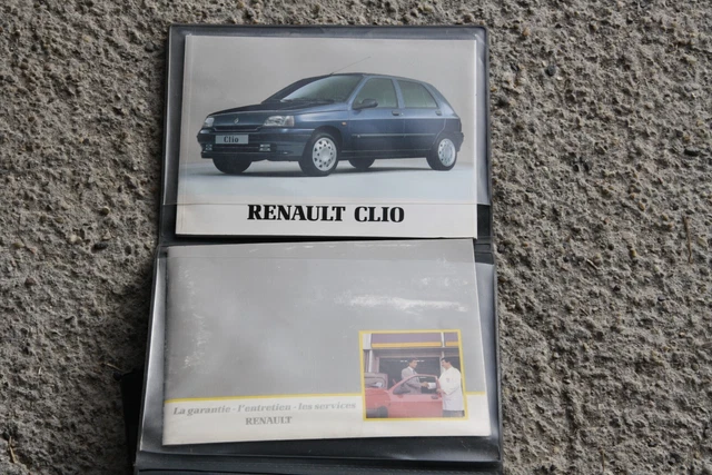 CARNET ENTRETIEN RENAULT CLIO complet dimensions, réglages, électric/ Owner book EUR 6,50 ...