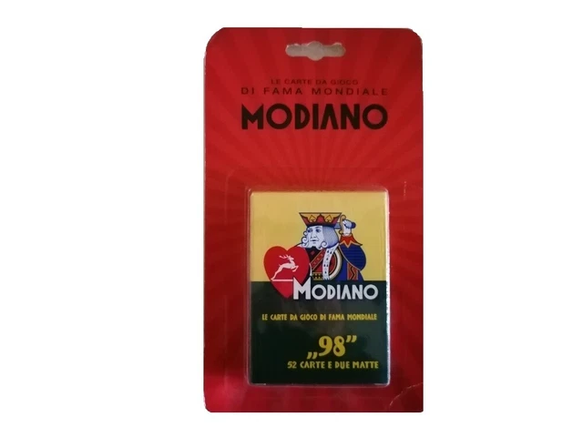 CARTE DA GIOCO MODIANO POKER 98 Mazzo Rosso Sigillato carte ...