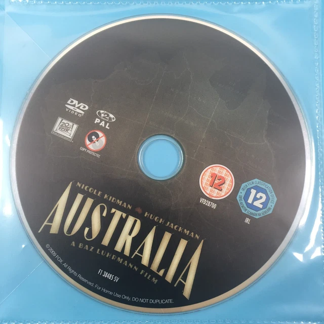 AUSTRALIA (2008) DVD Disc Only Nicole Kidman Hugh Jackman EUR 2,40 ...