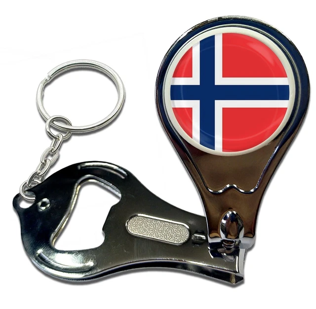 NORWAY FLAG NAIL Clipper Bottle Opener Key Ring (63mm x 35mm) £5.99 ...