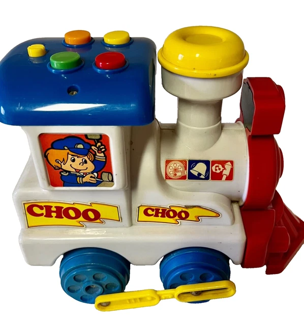 VINTAGE TRAIN CHOO Choo Battery operated sound lights Bluebox Blue box ...