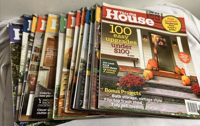 THIS OLD HOUSE Magazine Lot 15 Issues Various Months 2009 - 2014 £18.52 ...